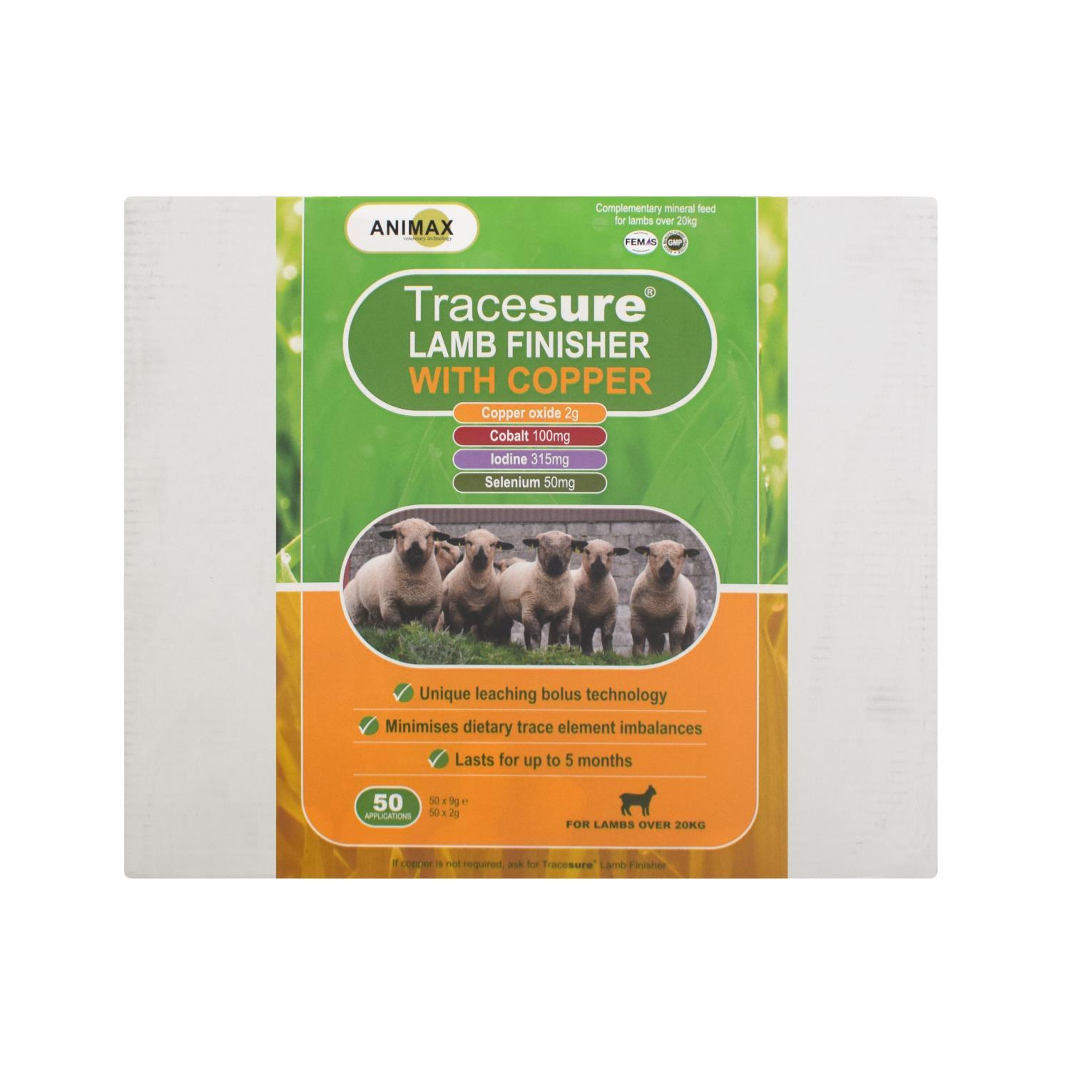 Buy z Animax Tracesure Lamb Finisher with Copper 50 Pack from Fane ...
