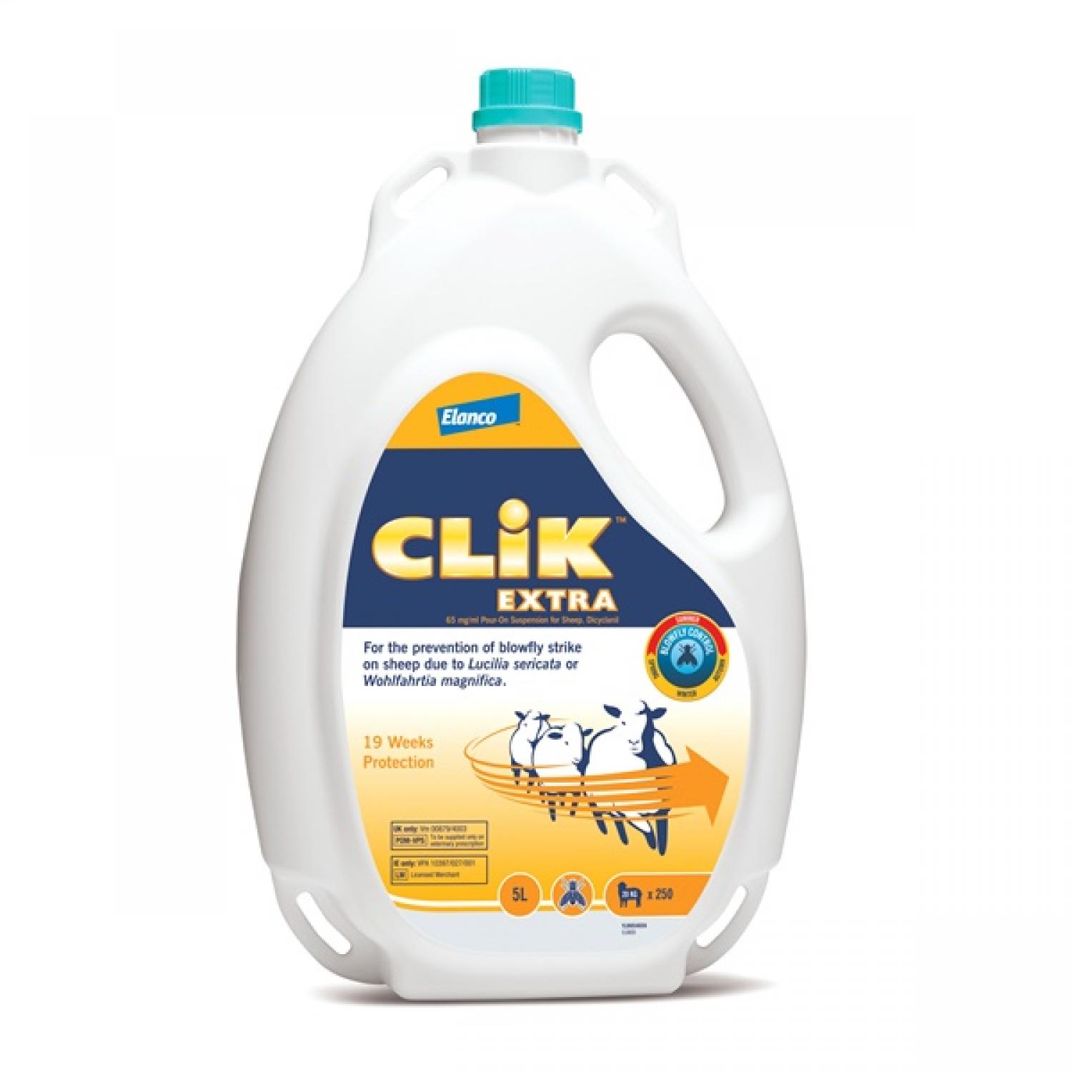 Buy Clik Extra Pour On 5L from Fane Valley Stores Agricultural Supplies