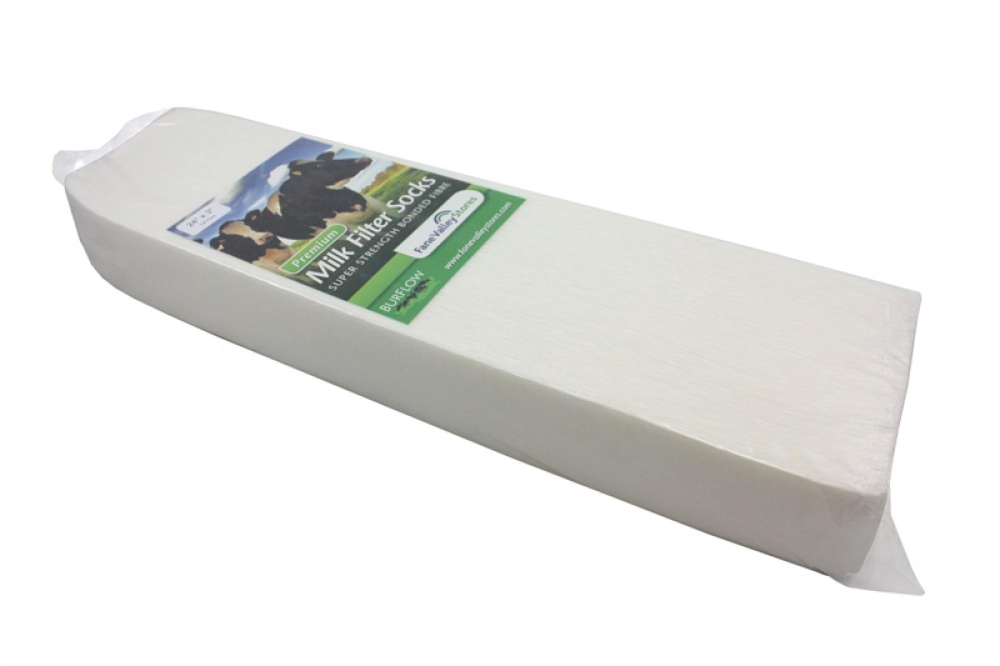 Buy Burflow Milk Filter Socks 24" x 3" x 100 Pack from Fane Valley ...