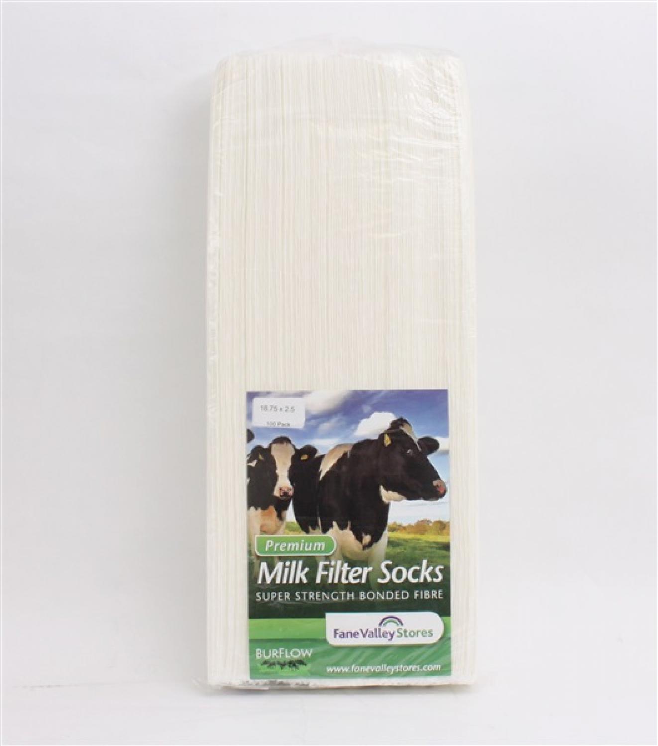 Buy Burflow Milk Filter Socks 18.75" x 2.5" x 100 Pack from Fane Valley ...