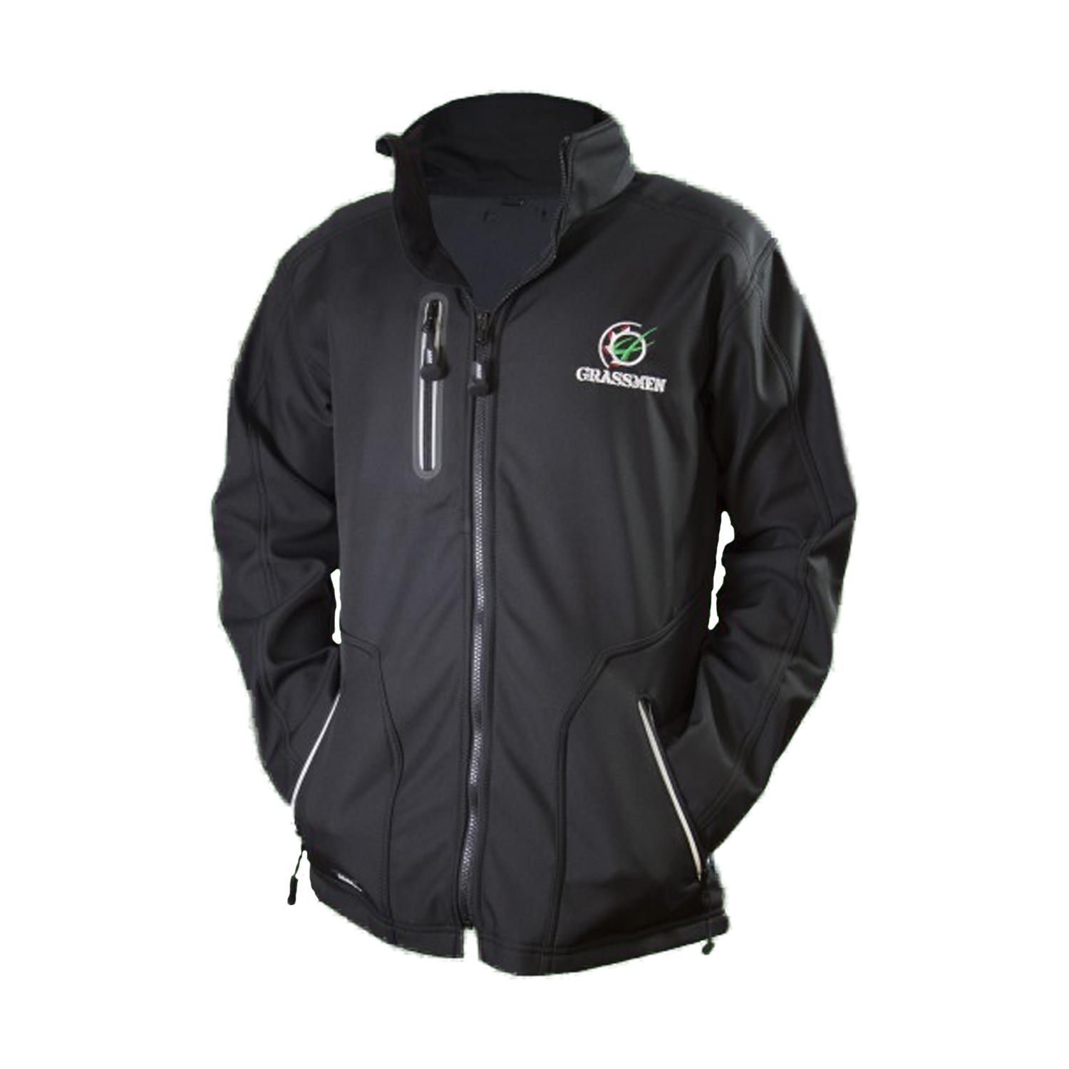 Buy Grassmen Adult Softshell Jacket Black from Fane Valley Stores ...