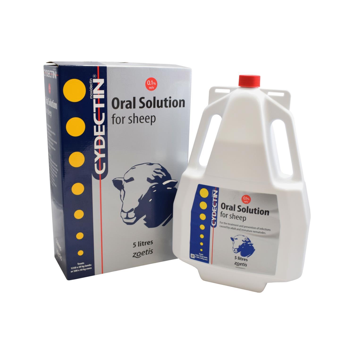 Buy Cydectin 0.1% Oral Sheep Drench 5L from Fane Valley Stores ...