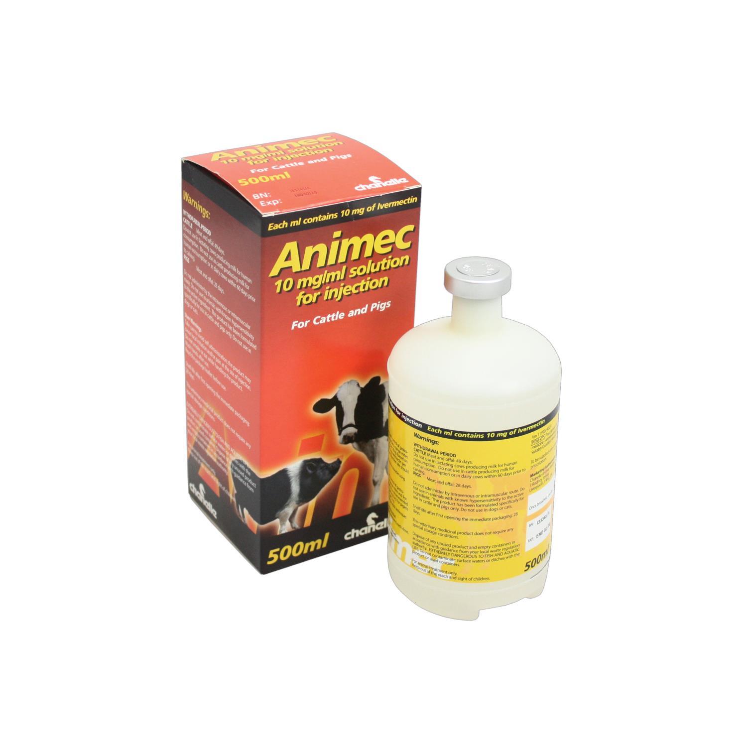 Buy Animec Injection 500ml from Fane Valley Stores Agricultural Supplies