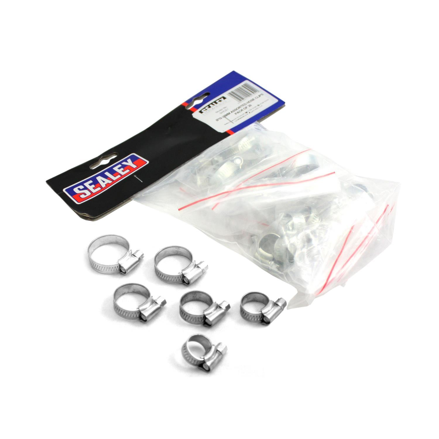 Buy Sealey SHCS1 Hose Clips Assortment 9.5 - 30mm 30 Pack from Fane ...