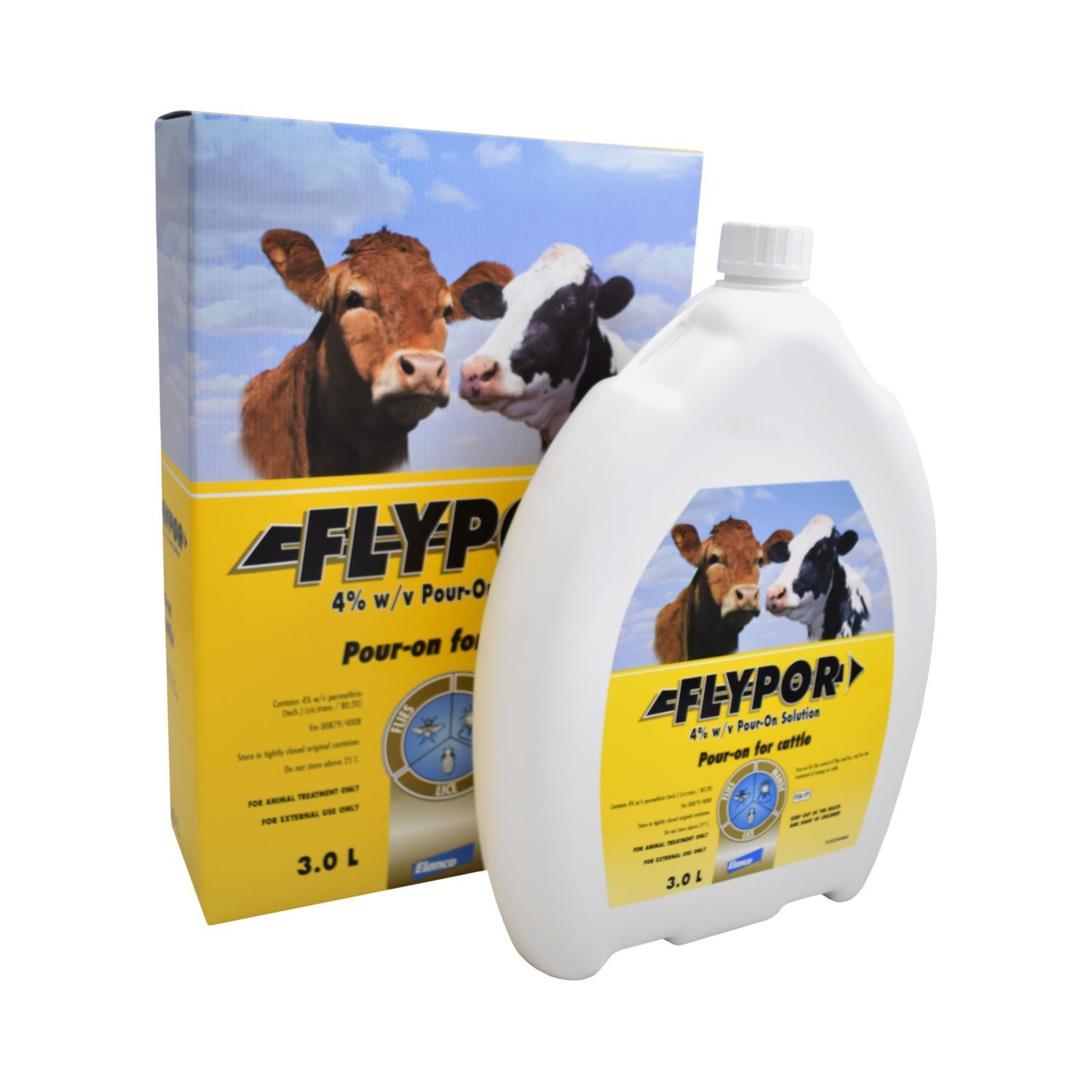 Buy Flypor 3L Pour-On for Cattle - 4% Permethrin Insecticide from Fane ...