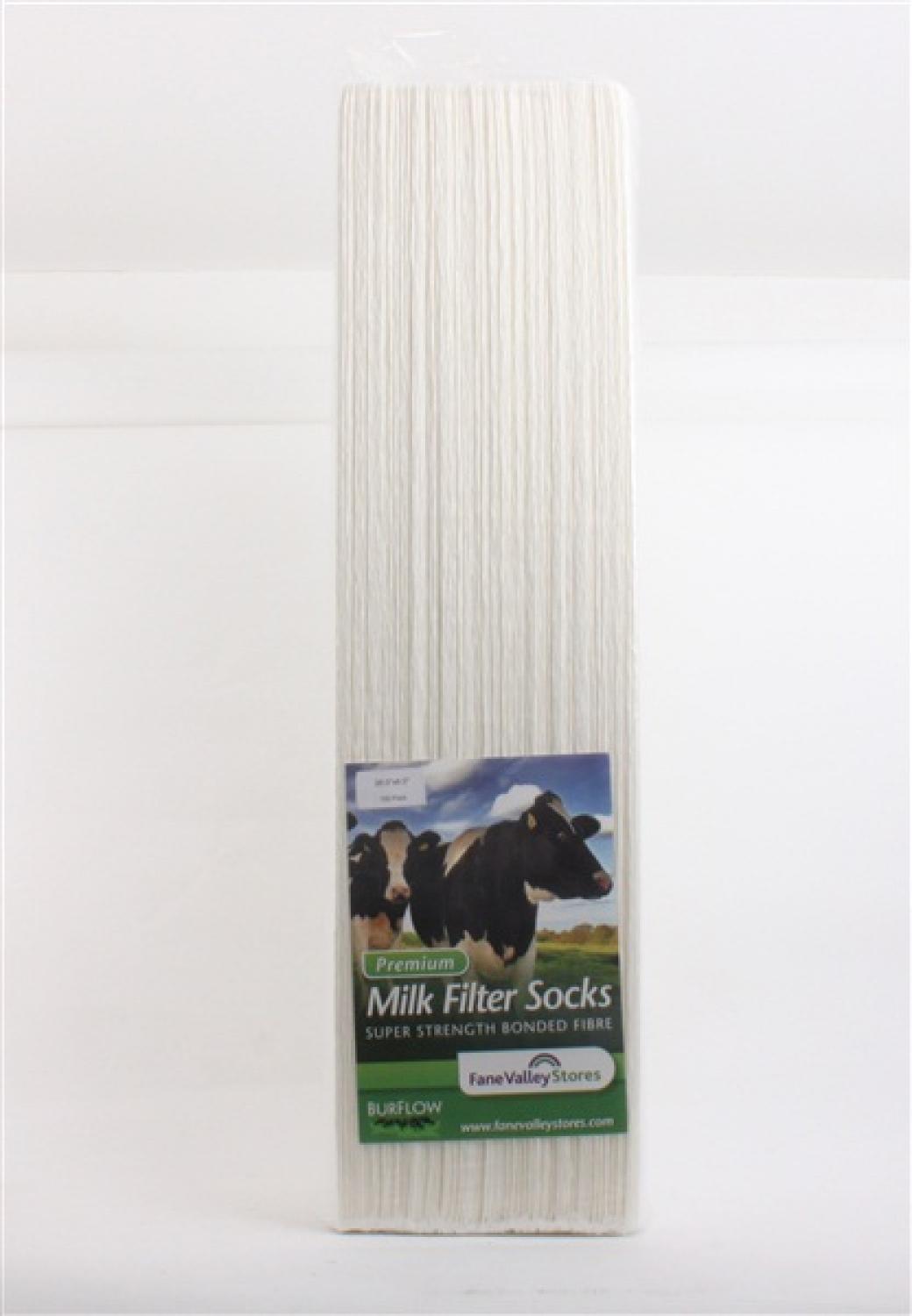Buy Burflow Milk Filter Socks 26" x 6" x 100 Pack from Fane Valley ...