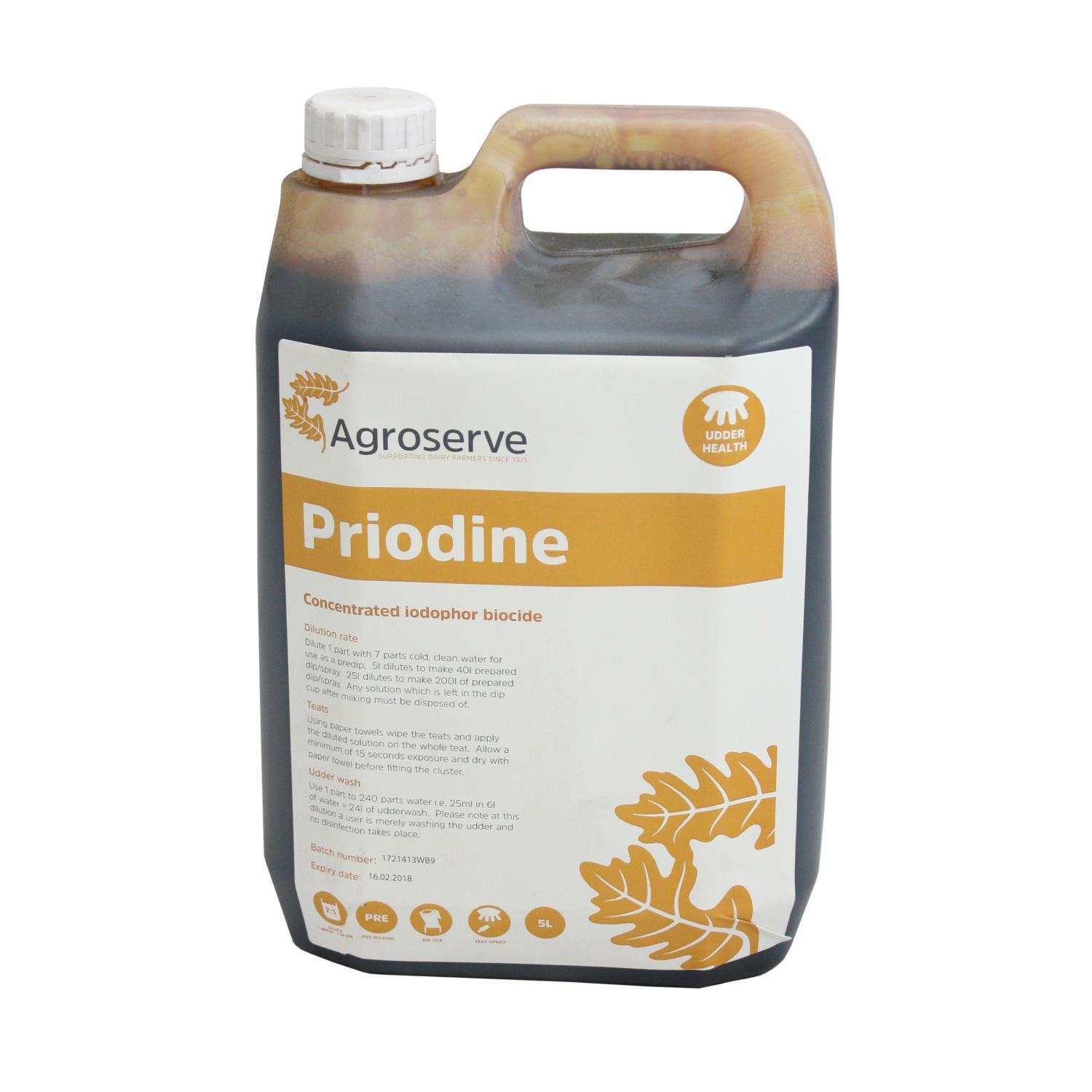 Buy Agroserve Priodine 5L from Fane Valley Stores Agricultural Supplies