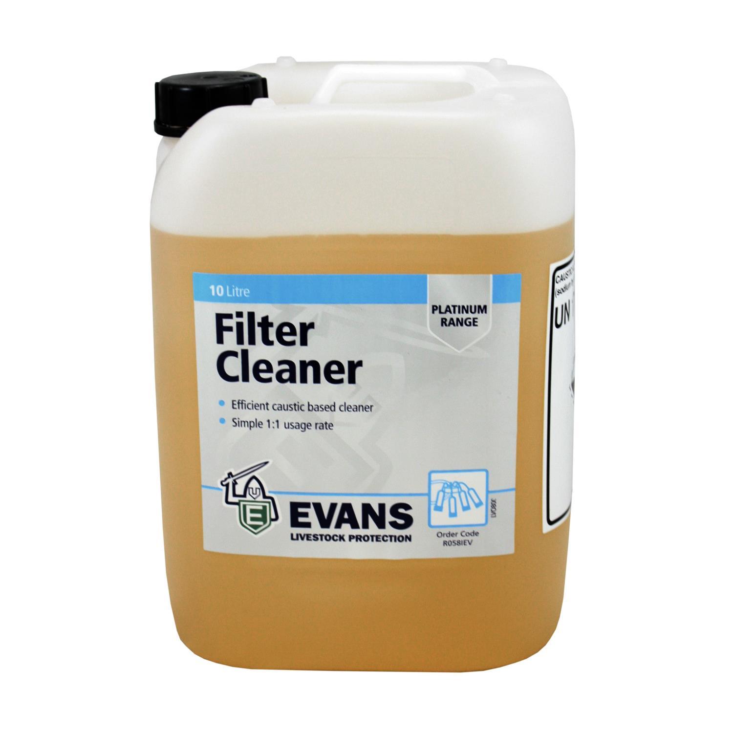 Buy Evans Filter Cleaner 10 Litres from Fane Valley Stores Agricultural ...