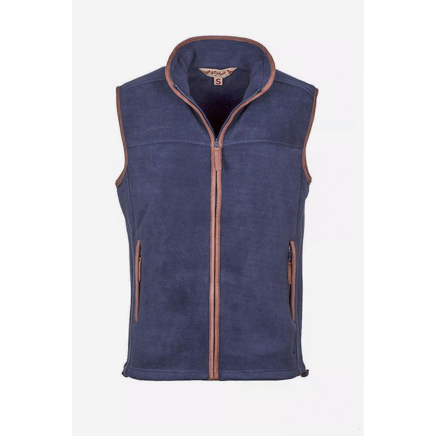 Buy Rydale Huggate Mens Fleece Gilet Ink Navy from Fane Valley Stores ...