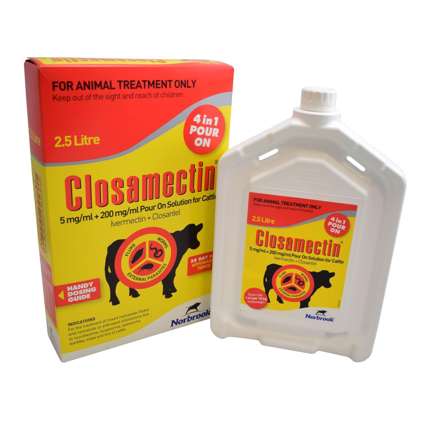 Buy Closamectin Pour On 2.5L from Fane Valley Stores Agricultural Supplies