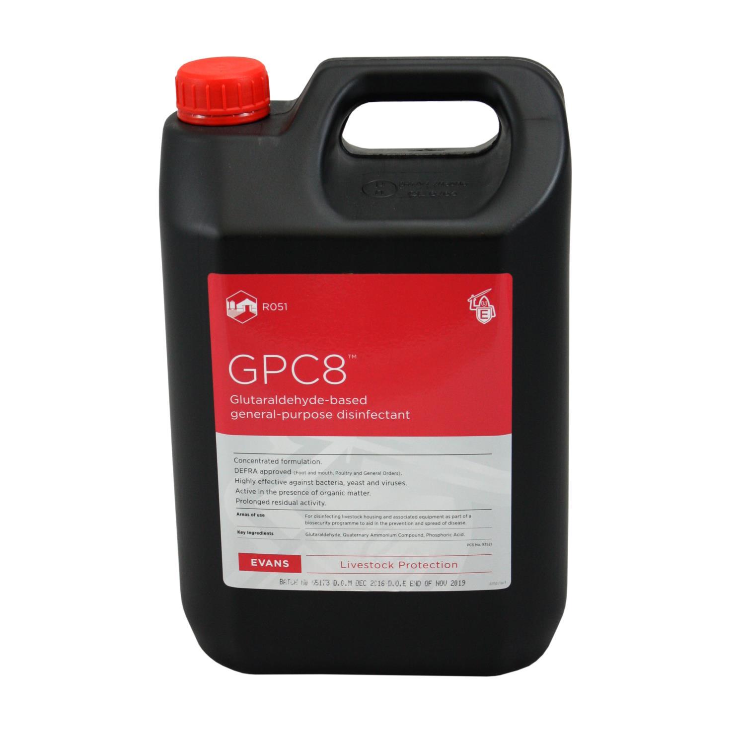Buy Evans GPC8 Disinfectant 5 Litres from Fane Valley Stores ...