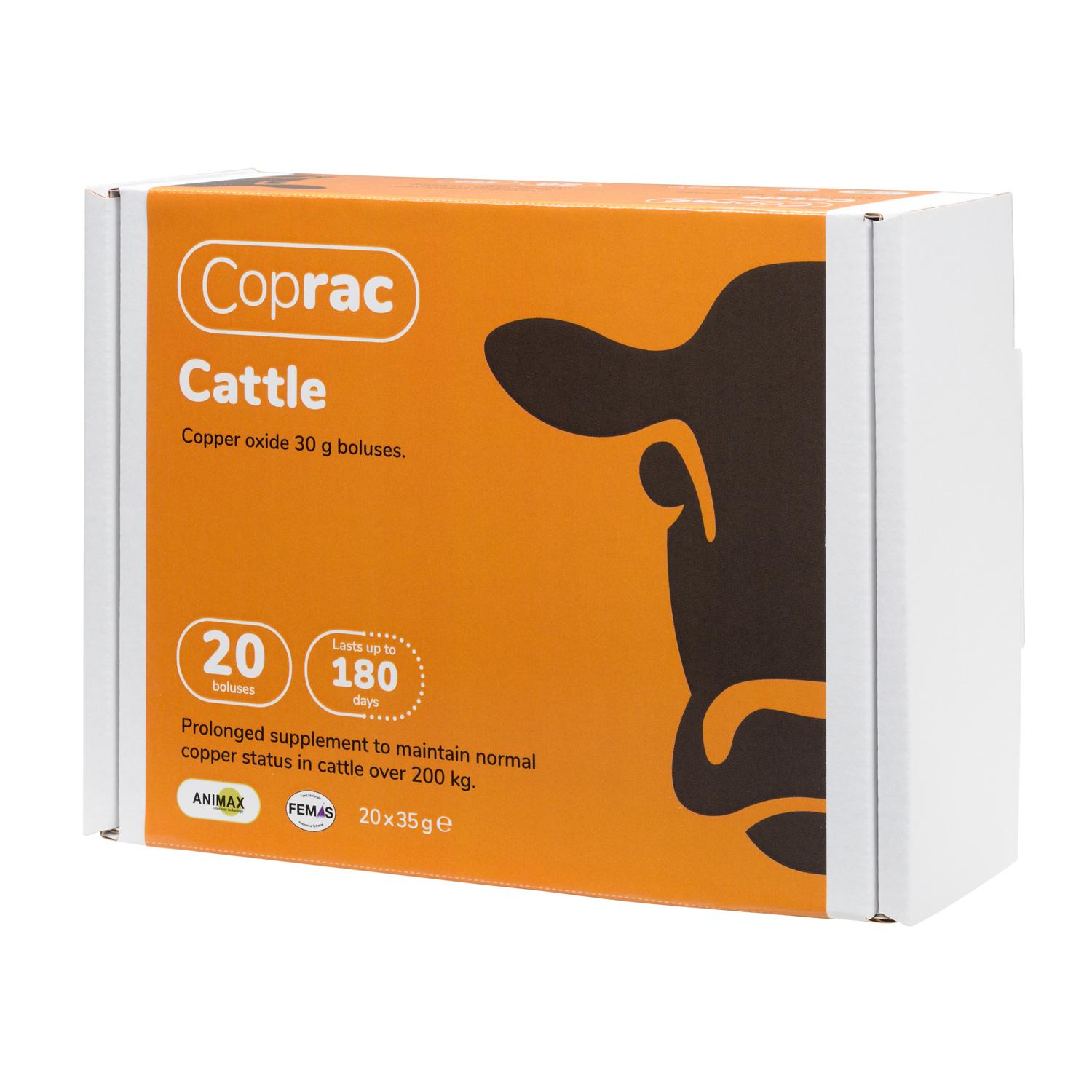 Buy Animax Coprac 30g Capsule Bolus for Cattle 20 Pack from Fane Valley ...