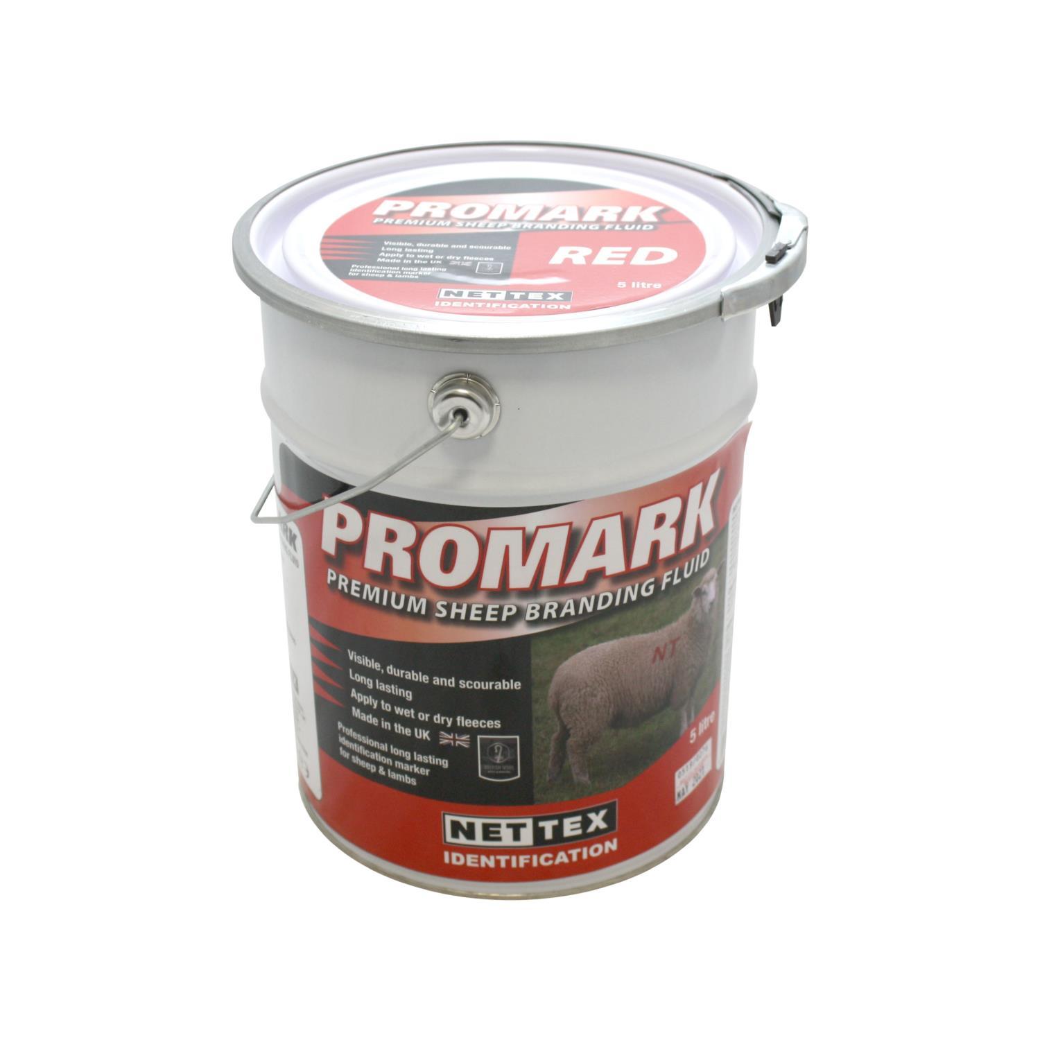 Buy Nettex Pro Mark Sheep Branding Fluid Red 5L from Fane Valley Stores ...