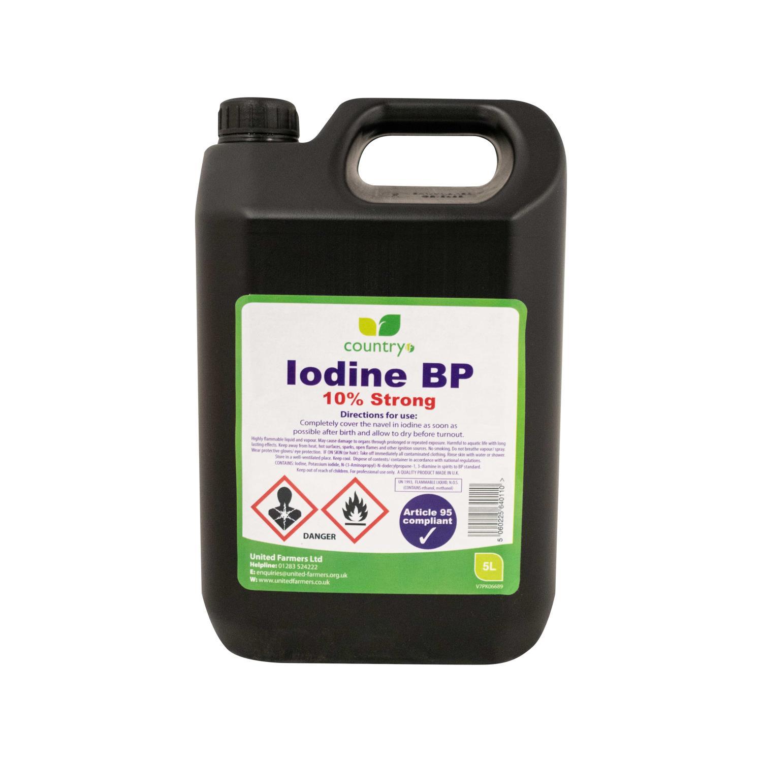 Buy Country 10% Iodine 5L from Fane Valley Stores Agricultural Supplies