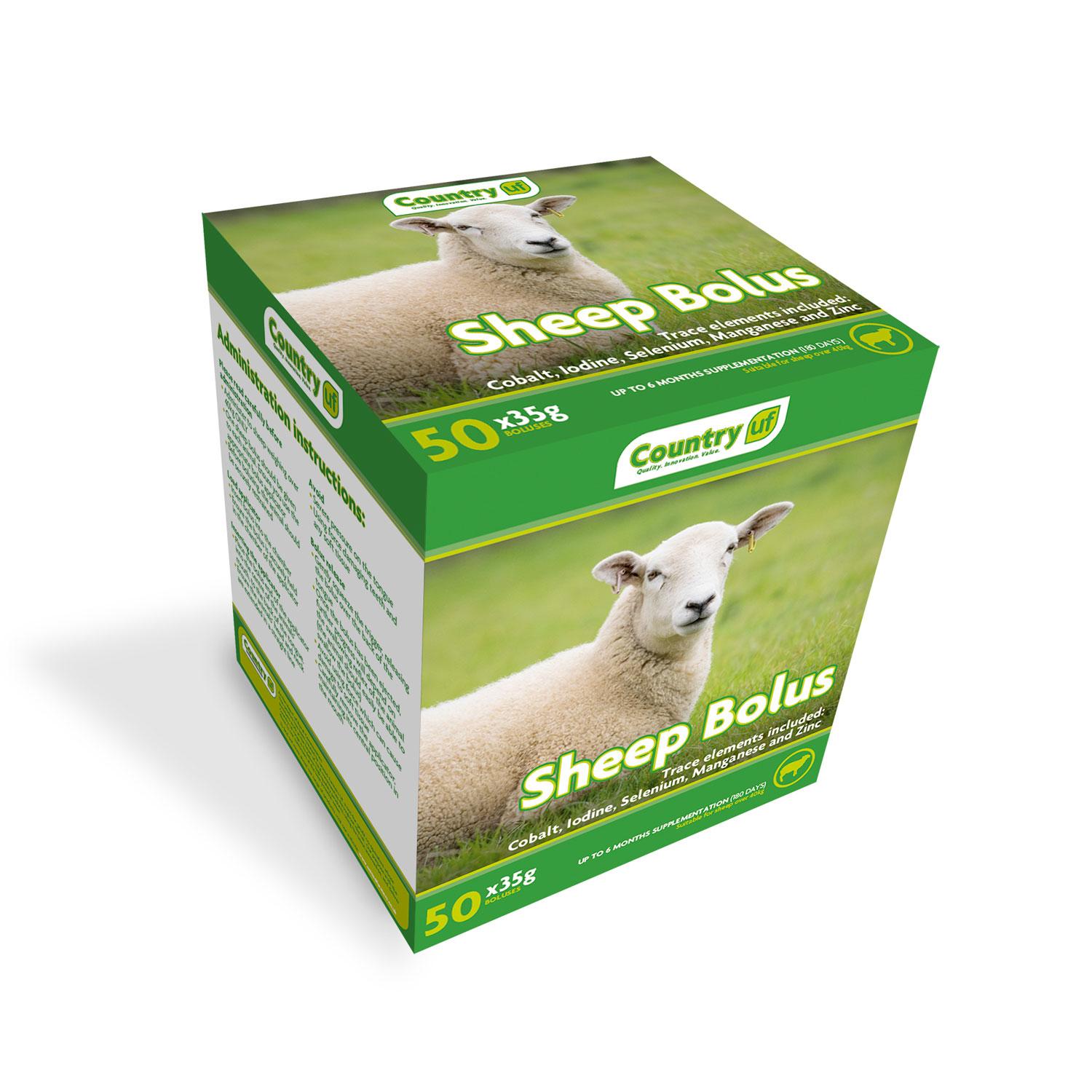 Buy Country Sheep Bolus without Copper 50 Pack from Fane Valley Stores ...