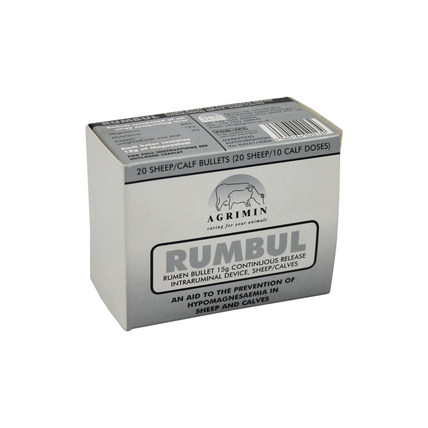 Buy Rumbul Sheep Bullets 20 Pack from Fane Valley Stores Agricultural ...