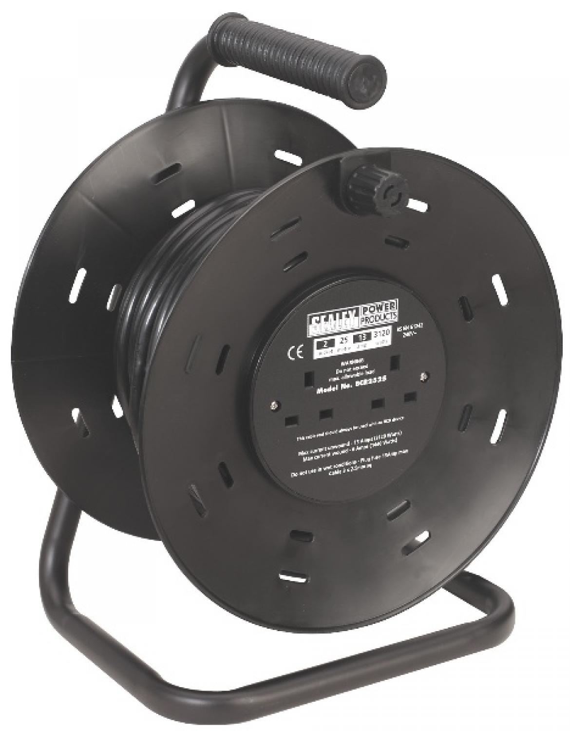 Buy Sealey Heavy Duty Cable Reel 25m BCR2525 from Fane Valley Stores ...