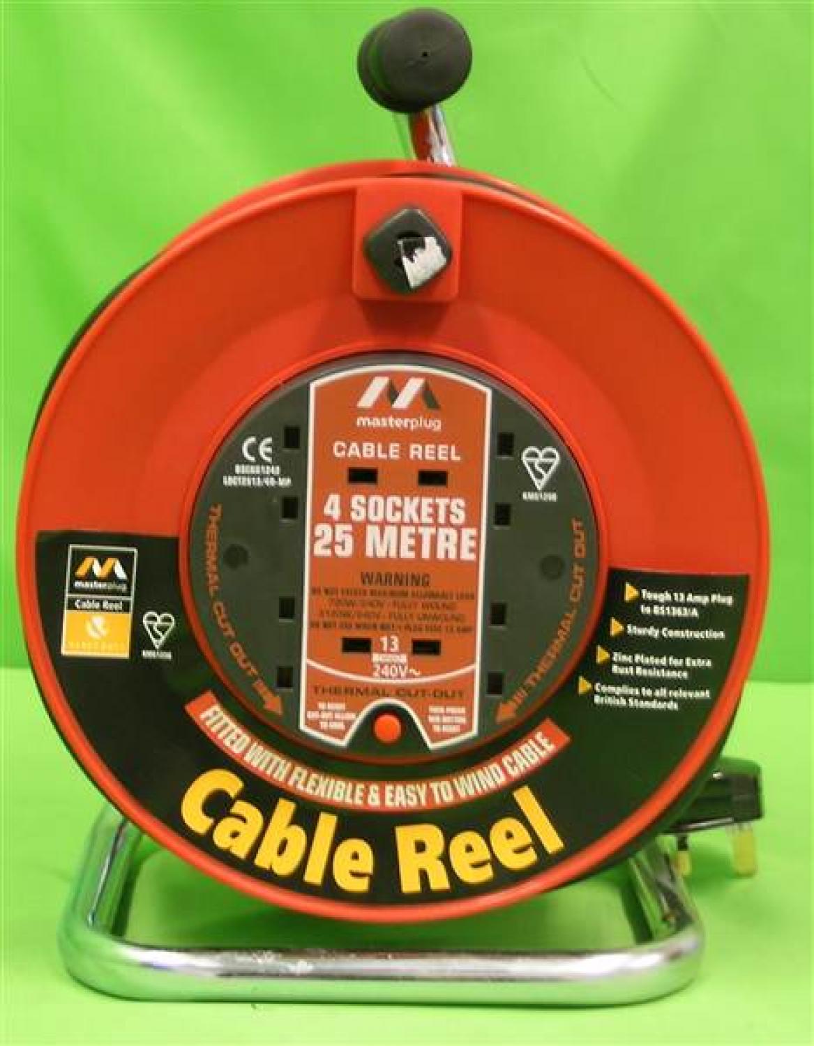 Buy Masterplug Extension Lead with Thermal Cut Out 25m from Fane Valley ...